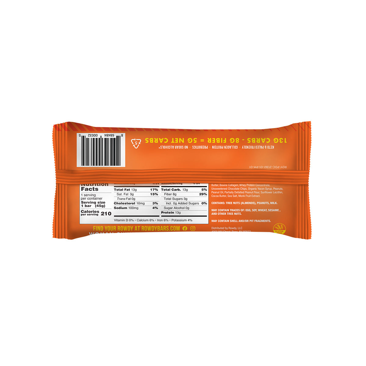 Peanutty Dark Chocolate Rowdy Bars – ROWDY